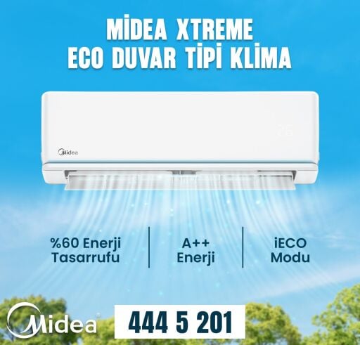 Midea duvar Tipi XTREME Save Klima - Alaska İklimlendirme Resmi Satıcı